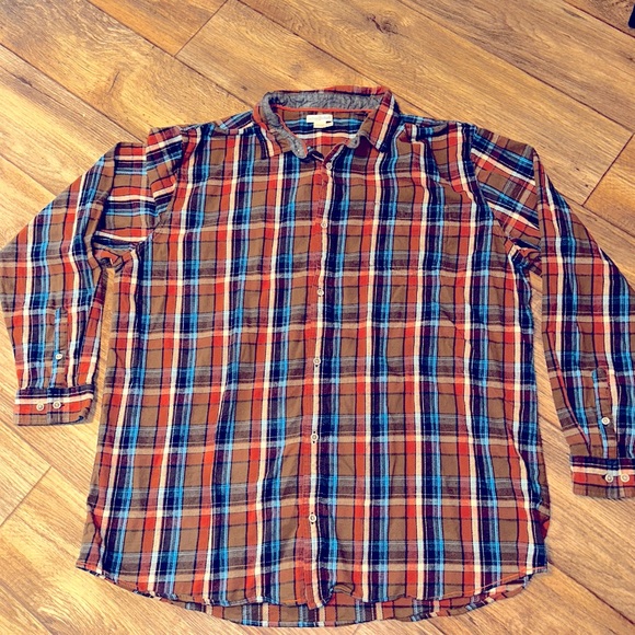 Carbon | Shirts | Carbon 2 Cobalt Shirt Mens 2xlt Plaid Blue Flannel ...